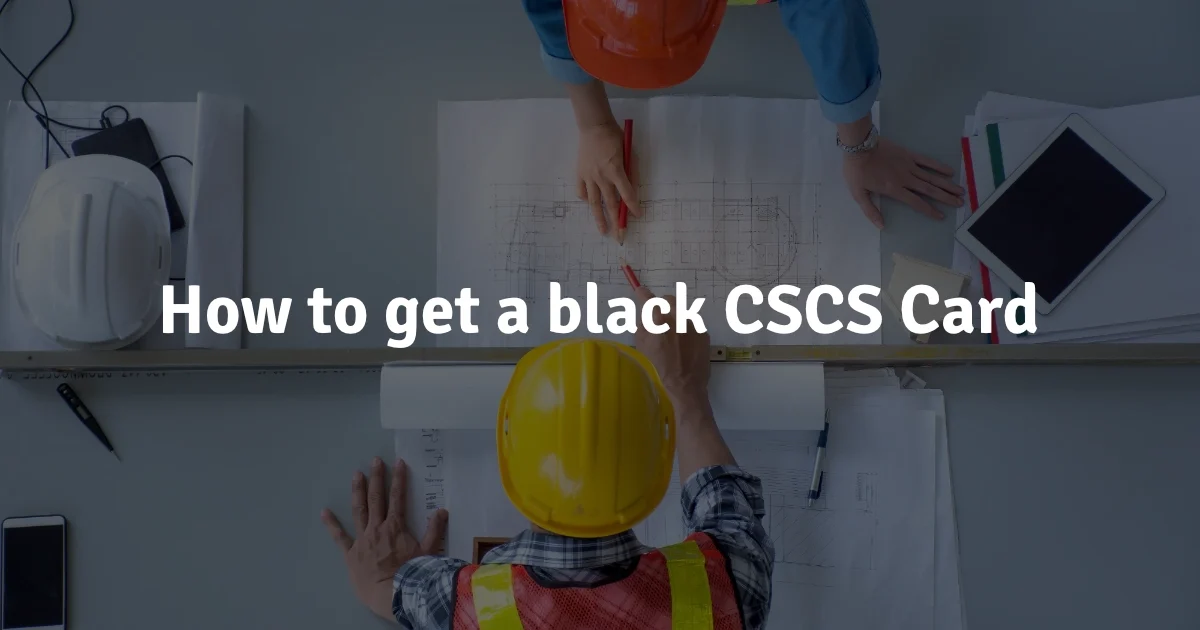 How to get a black cscs card - AV Training